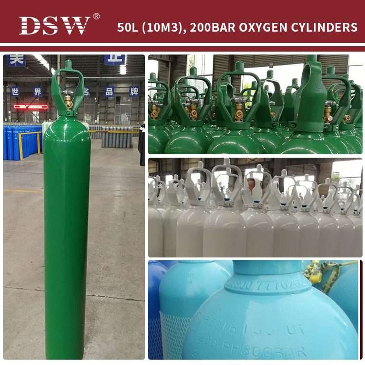Oxygen Gas Cylinder with Tulip Cap
